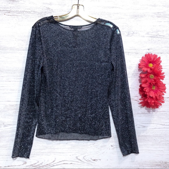 Victoria's Secret | Tops | Victorias Secret Black Shimmery Sparkly ...